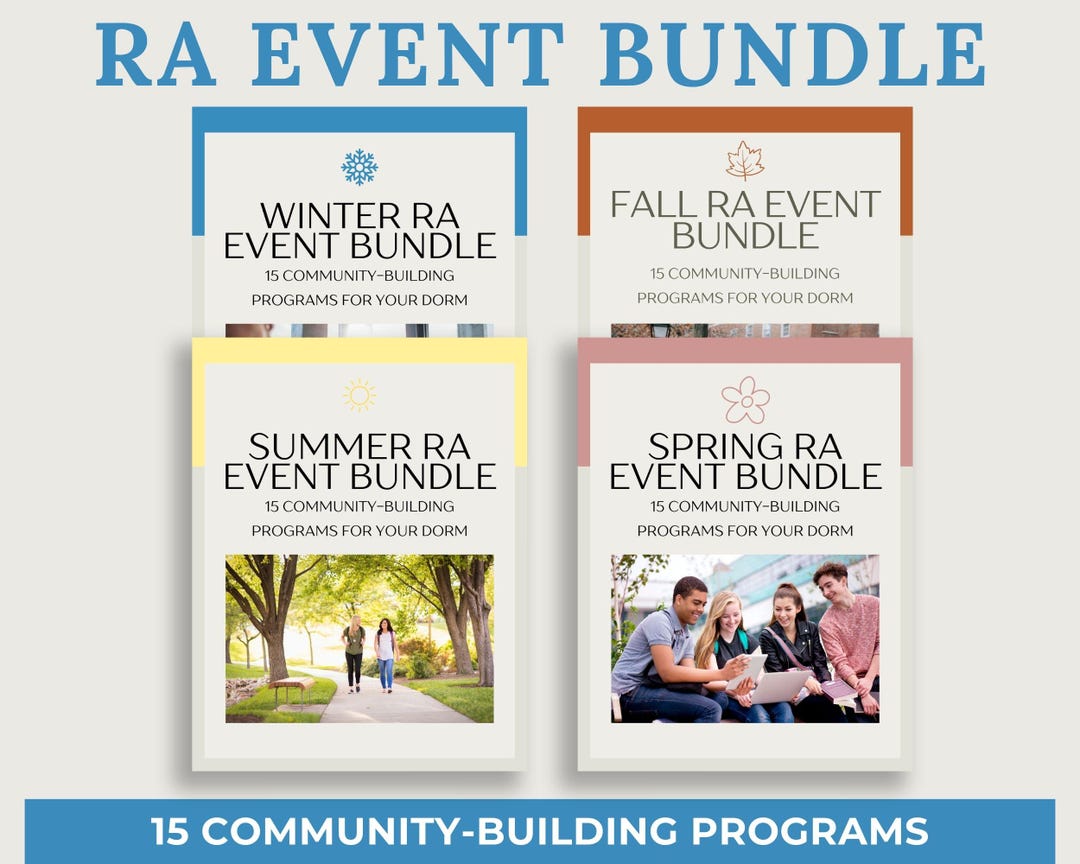 RA Event Planner Bundle Printable, Year-round Dorm Program Ideas ...