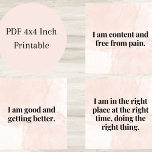 50 Pink Printable and Editable Positive Affirmations | Self-care ...