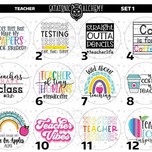 Teacher Freshie Cardstock Rounds, Education Theme Cardstock Rounds ...