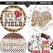 KC Chiefs Freshie Cardstock KC Football Cardstock Rounds Kelce Shut Yo ...