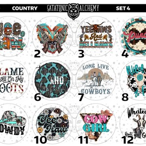Country Cardstock Rounds, Western Theme Cardstock Rounds, Cardstock ...