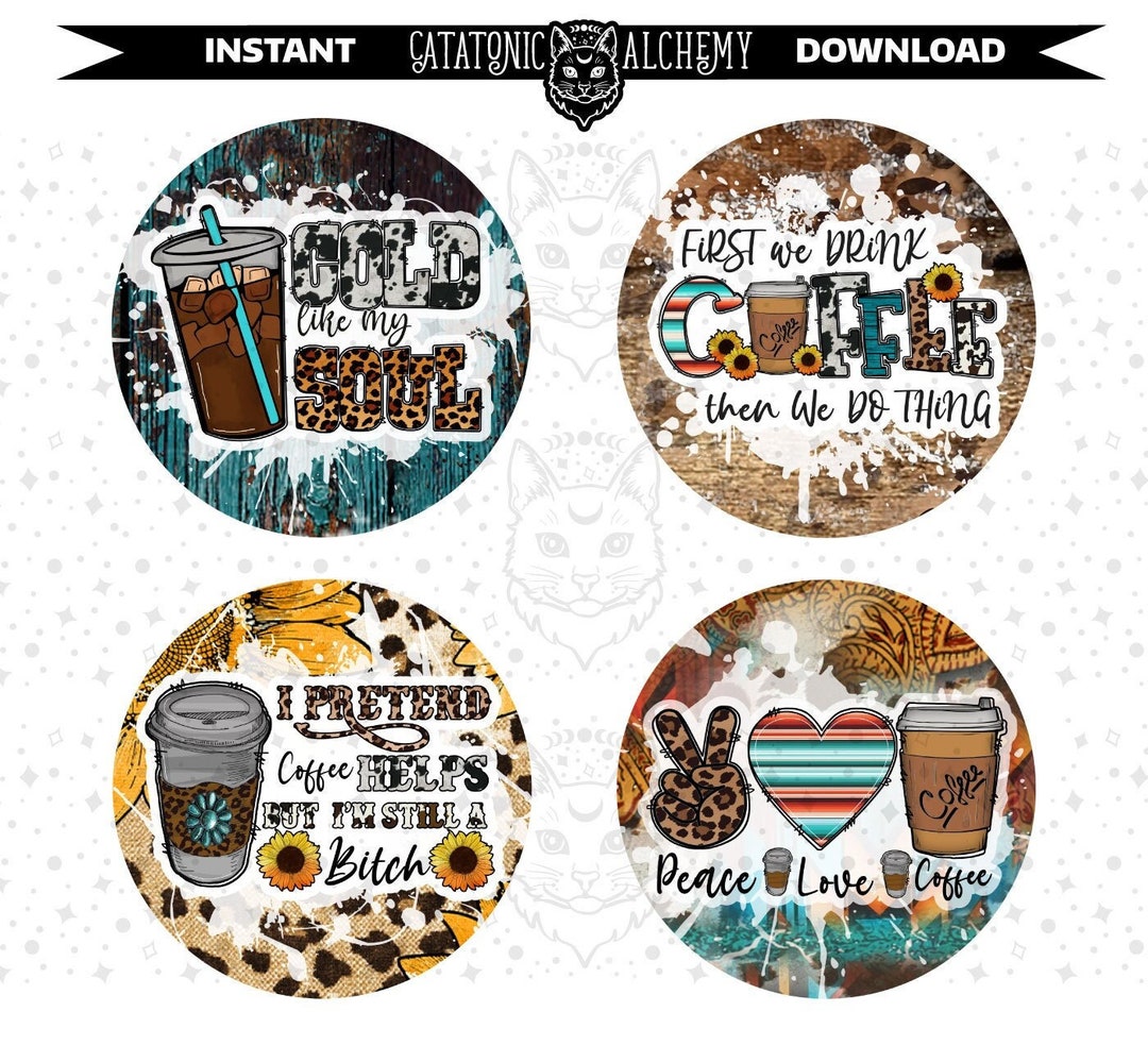 Coffee Freshie Cardstock Download, Coffee Lover Digital Download, Iced ...