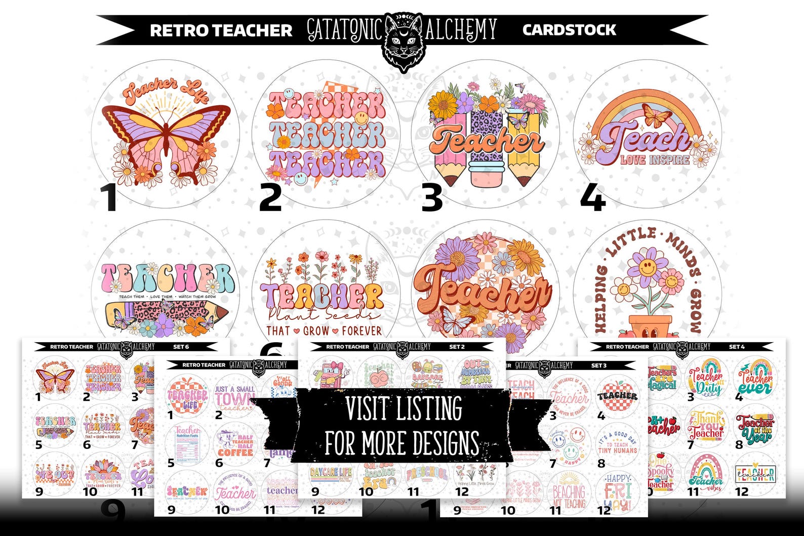 Teacher Freshie Cardstock Rounds, Education Circle Cutouts, Elemantary ...