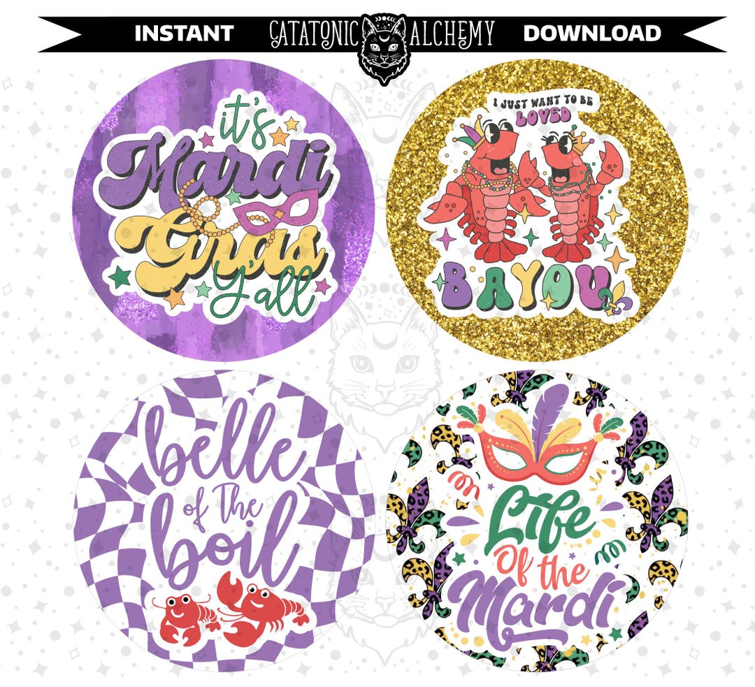 Freshie Mardi Gras Cardstock Download, NOLA Car Downloadable, Fat ...