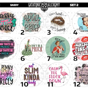 Sassy Funny Cardstock Rounds, Funny Theme Cardstock Rounds, Sarcastic ...