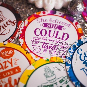 Funny Cardstock Rounds, Sarcastic Theme Cardstock Rounds, Funny ...