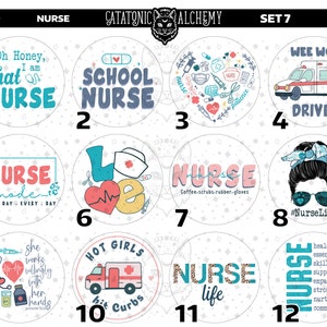 Nurse Freshie Cardstock Rounds, Medical Theme Cardstock Rounds ...