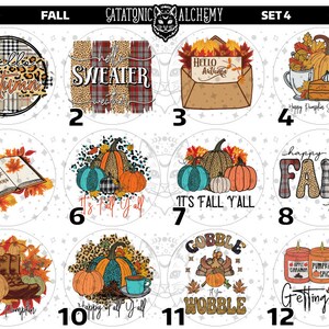 Fall Freshie Cardstock Rounds, Autum Theme Cardstock Rounds, Cardstock ...