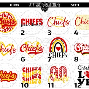 KC Chiefs Freshie Cardstock KC Football Cardstock Rounds Kelce Shut Yo ...