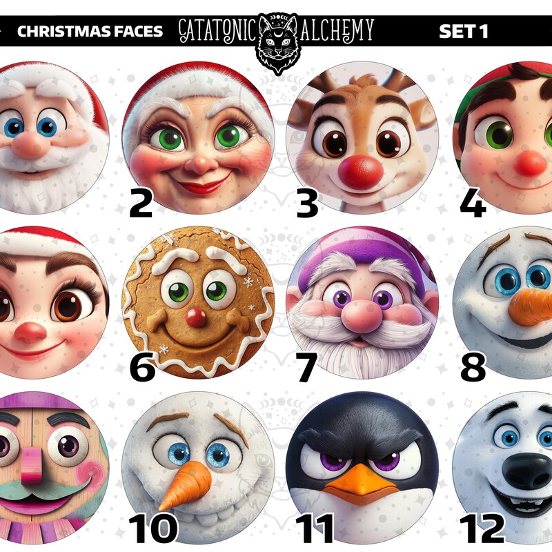 Christmas Face - Etsy