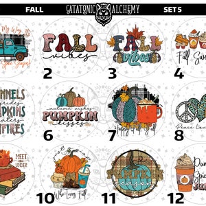 Fall Freshie Cardstock Rounds, Autum Theme Cardstock Rounds, Cardstock ...