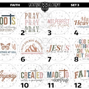 Faith Cardstock Rounds, Religious Theme Cardstock Rounds, Cardstock ...
