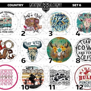 Country Cardstock Rounds, Western Theme Cardstock Rounds, Cardstock ...