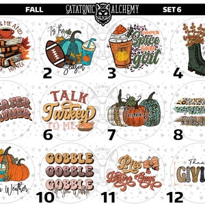 Fall Freshie Cardstock Rounds, Autum Theme Cardstock Rounds, Cardstock ...