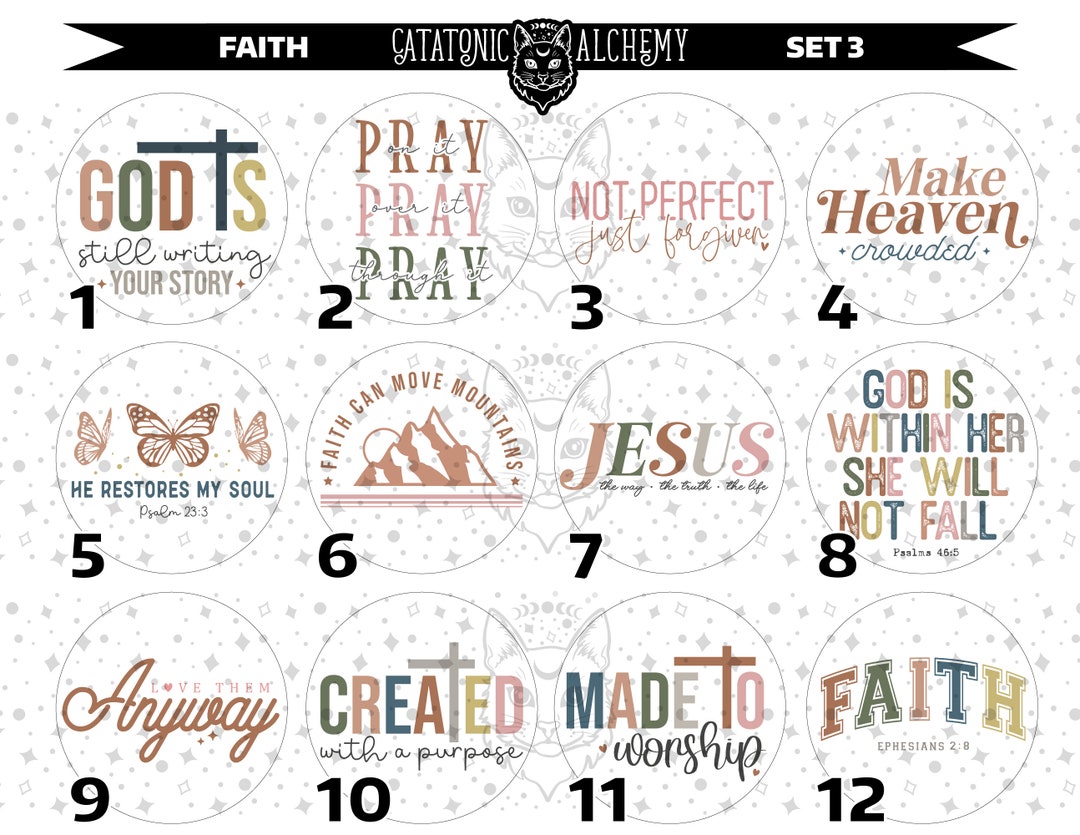 Faith Freshie Cardstock, Christian Card Stock Round Image, Christian ...