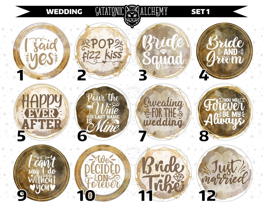Wedding Cardstock Rounds, Marriage Theme Cardstock Rounds, Cardstock ...