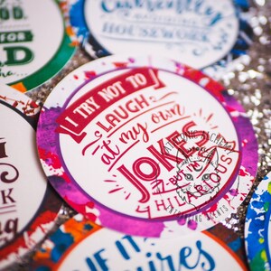 Funny Cardstock Rounds Sarcastic Theme Cardstock Rounds - Etsy