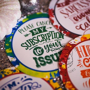 Funny Cardstock Rounds, Sarcastic Theme Cardstock Rounds, Funny ...