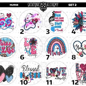Nurse Freshie Cardstock Rounds, Medical Theme Cardstock Rounds ...