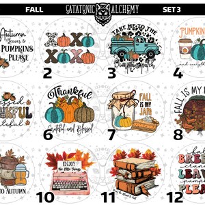 Fall Freshie Cardstock Rounds, Autum Theme Cardstock Rounds, Cardstock ...