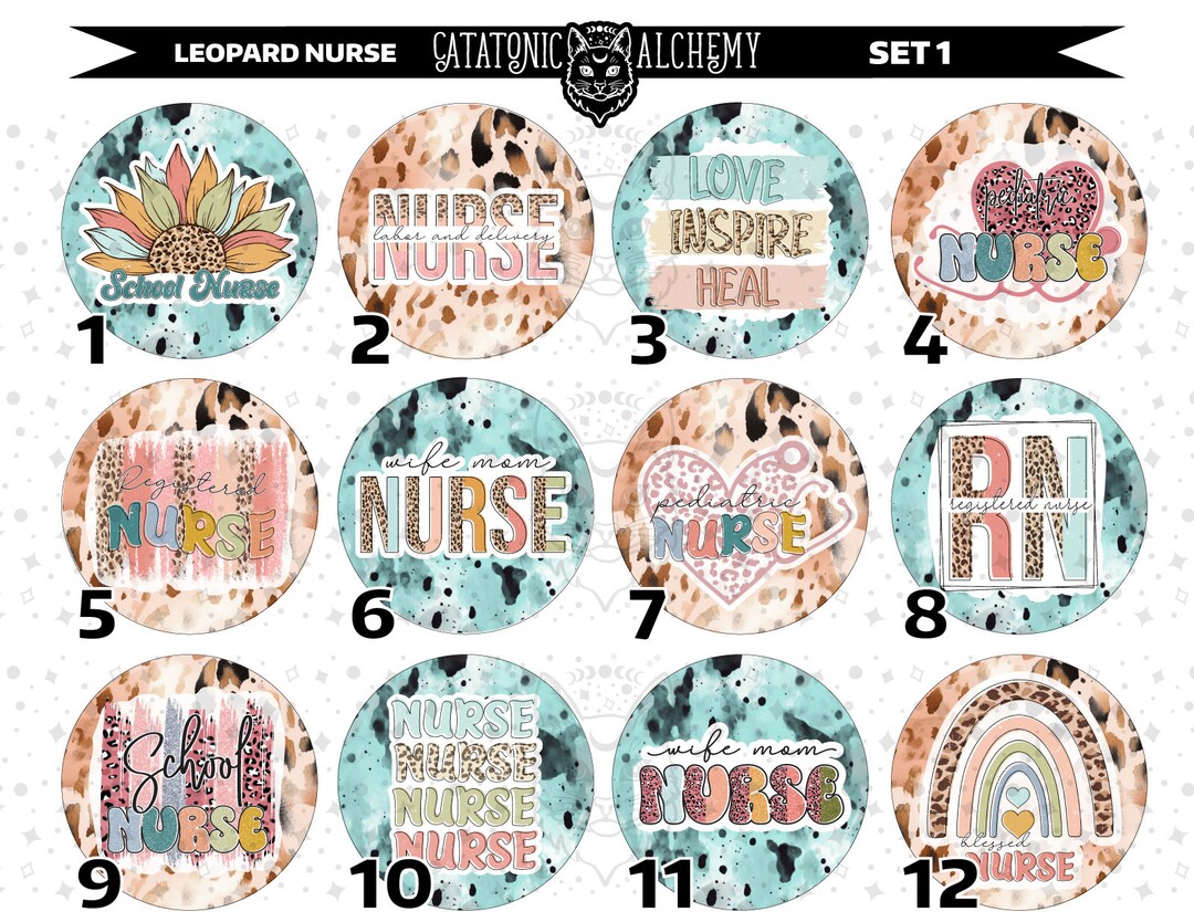 Nurse Freshie Cardstock Rounds, Medical Theme Cardstock Rounds ...