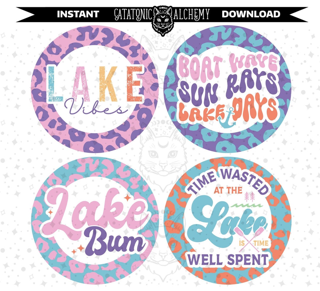 Lake Freshie PNG Digital Download Bundle, Lake Freshie Cardstock Images ...