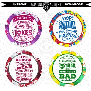 Funny Bundle Freshie Cardstock Download, 24 Sarcastic Instant Digital ...