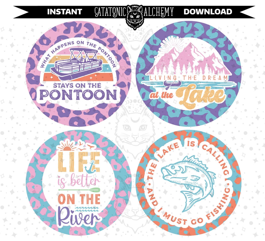Freshie Digital Download Lake Bundle, Lake Freshie Cardstock Images ...
