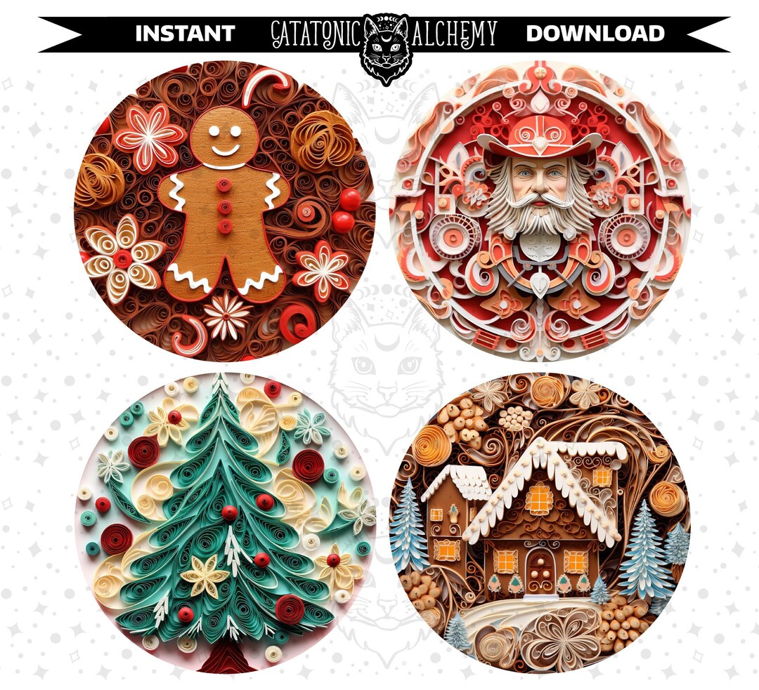 Christmas Freshie Cardstock Download, Xmas Digital Download, 3D Paper ...