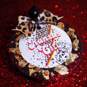 KC Chiefs Freshie Cardstock KC Football Cardstock Rounds Kelce Shut Yo ...