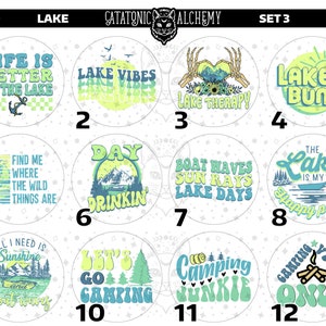 Lake Freshie Cardstock Rounds, Beach Theme Cardstock Rounds, Cardstock ...