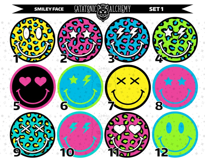 Smile Face Freshie Cardstock Rounds, Smile Theme Cardstock Rounds ...