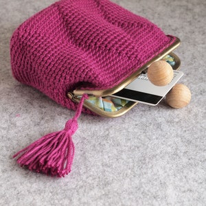 Crochet Kiss Lock Purse PATTERN With Instructions for Lining the Inside ...