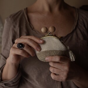 Easy Crochet PATTERN to Create a Modern Farmhouse Style Coin Purse, for ...