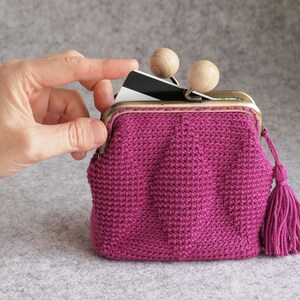 Crochet Kiss Lock Purse PATTERN With Instructions for Lining the Inside ...