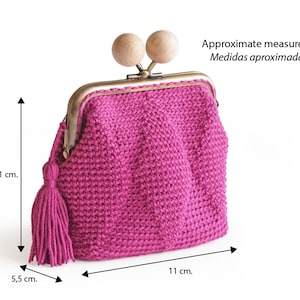 Crochet Kiss Lock Purse PATTERN With Instructions for Lining the Inside ...