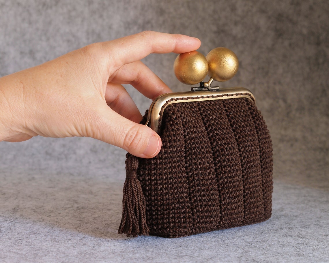 Chocolate Bar Purse Crochet Pattern How to Make a Coin Purse - Etsy