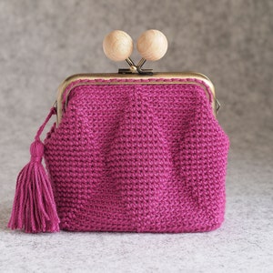 Crochet Kiss Lock Purse PATTERN With Instructions for Lining the Inside ...