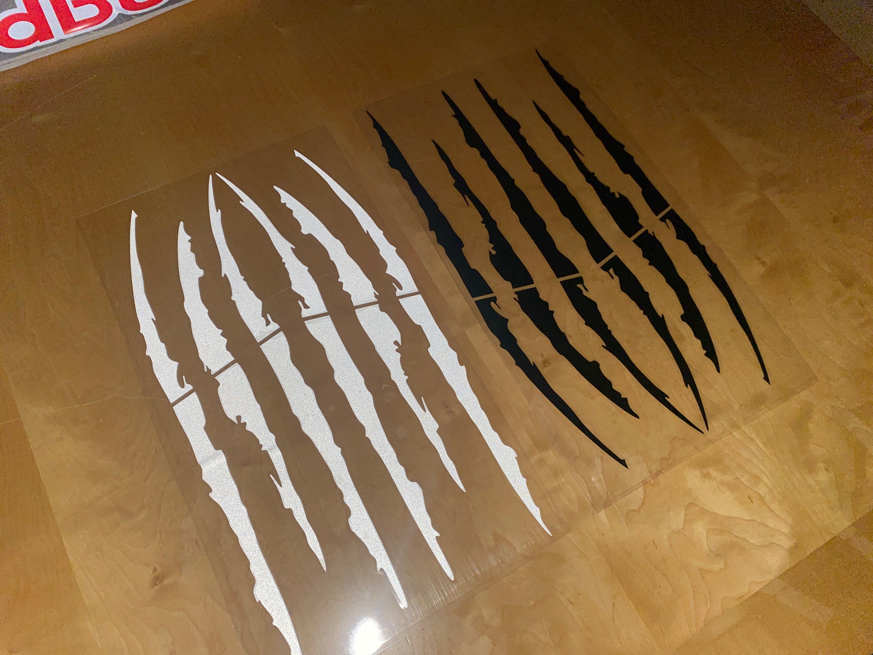 Reflective Monster Claw Decal - Etsy