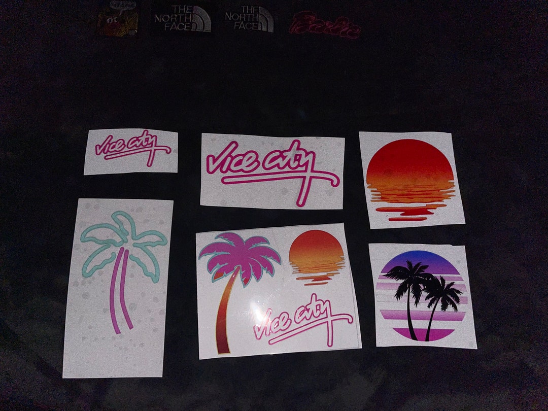 Vice City/retrowave Stickers - Etsy