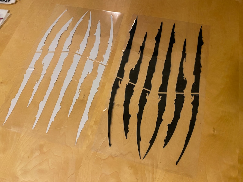 Reflective Monster Claw Decal - Etsy