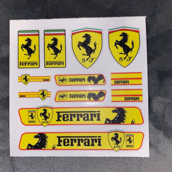 Ferrari Stickers - Etsy