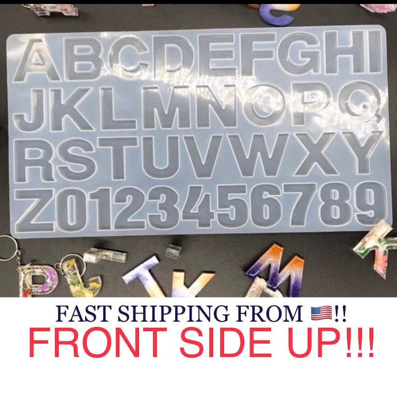 Resin Molds Alphabet Keychain - Etsy