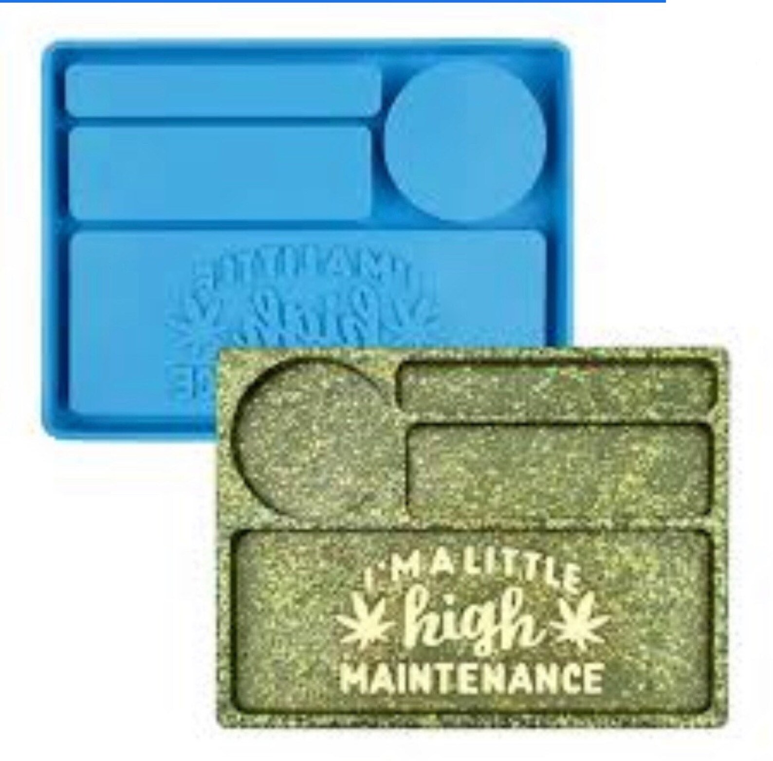 Silicone Mold Rolling Tray, Silicone Resin Epoxy Molds, Casting Tray ...