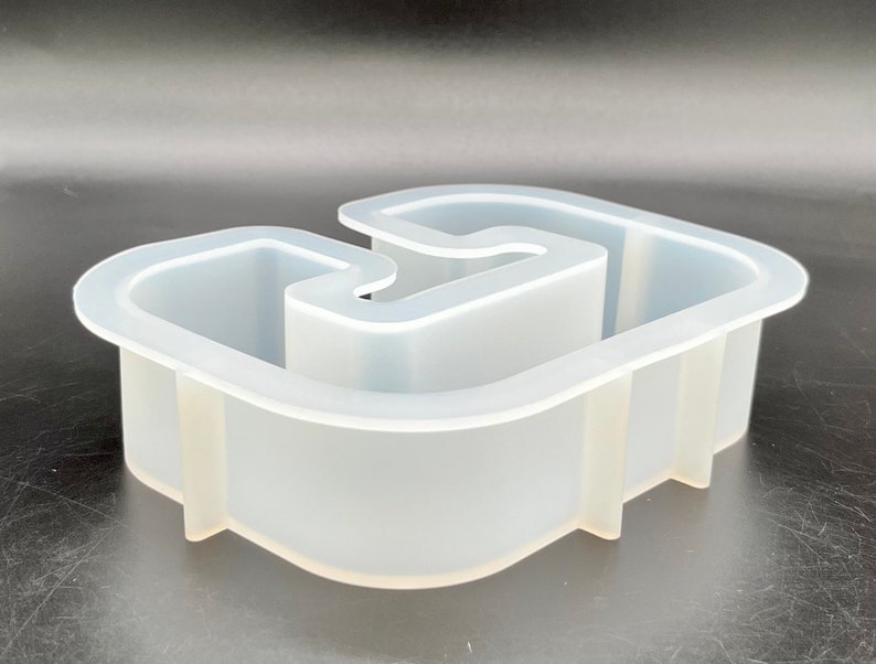 STRONGER Jumbo 3D Silicone Letter Molds LARGE 6" Tall & More Support ...