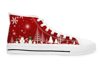 Christmas Canvas Shoes - Etsy