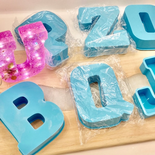 Jumbo 3D Silicone Letter Molds LARGE 6 Tall/ Shipping - Etsy