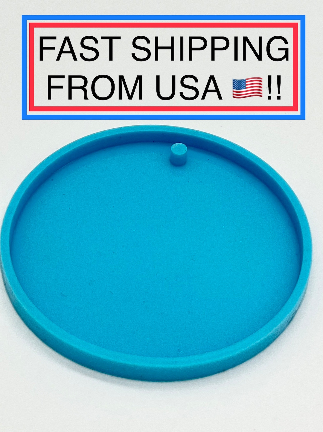 Silicone Keychain Mold Round Silicone Keychain Molds, Round Resin Epoxy ...