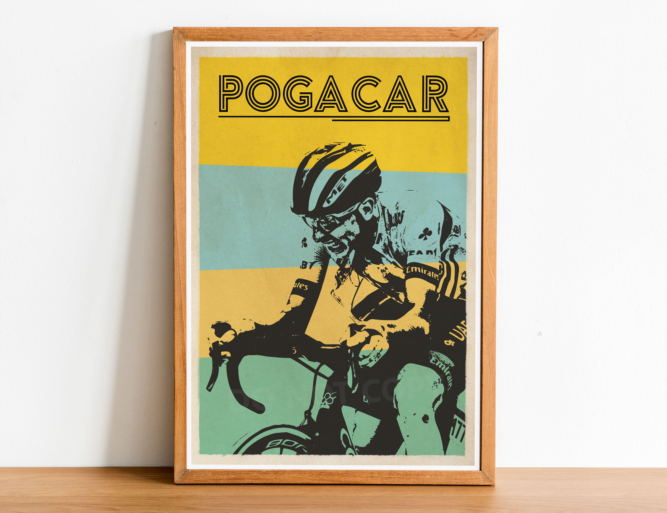 Tadej Pogacar Cycling Art Print Poster, Cycling Poster, Cycling Gift ...
