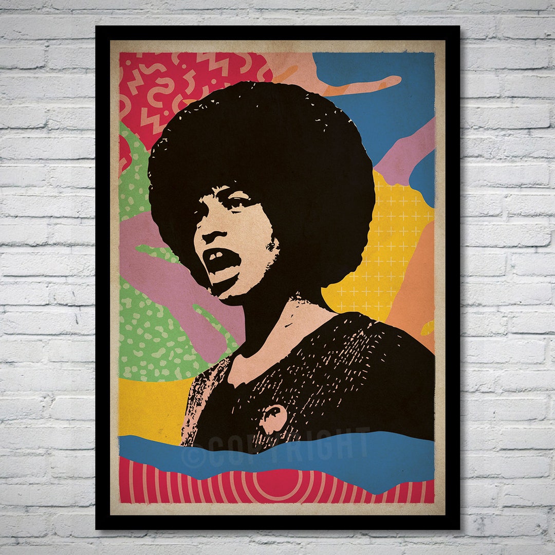 Angela Davis Inspirational Women Art Print Poster - Etsy